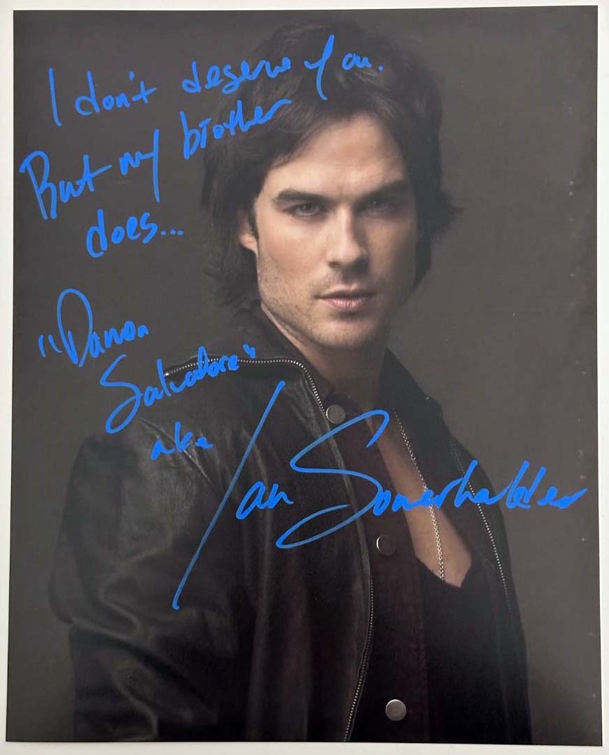 Ian Somerhalder aka Damon Salvatore original Autogramm auf 20x25 ...