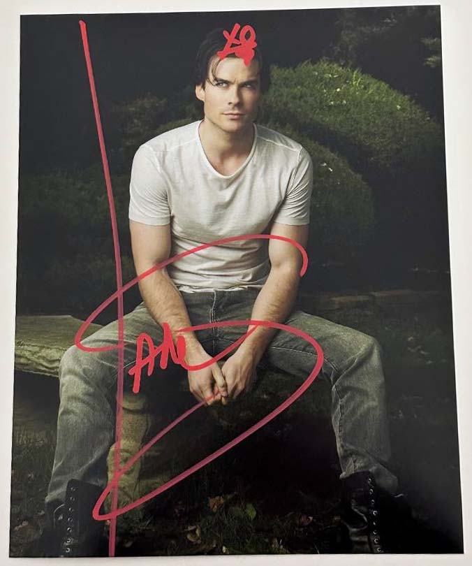 Ian Somerhalder aka Damon Salvatore original Autogramm auf 20x25 ...