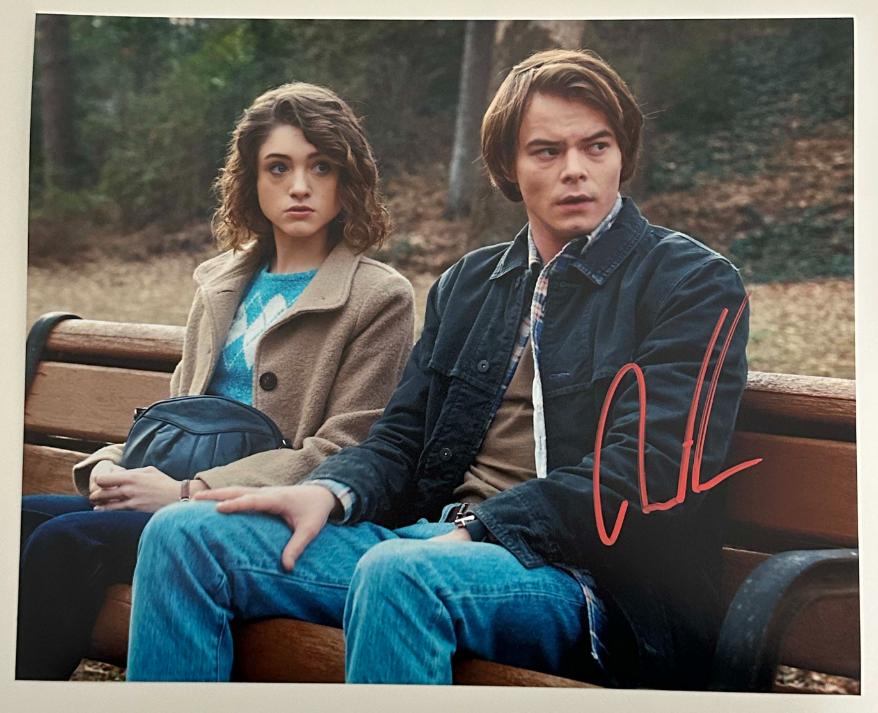 Charlie Heaton aka Jonathan Byers original autograph on 8x10 Stranger ...