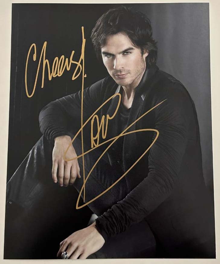 Ian Somerhalder aka Damon Salvatore original autograph on 8x10 Vampire ...