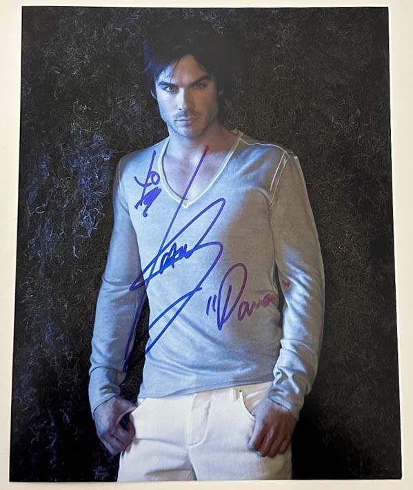 Ian Somerhalder aka Damon Salvatore original autograph on 8x10 Vampire ...