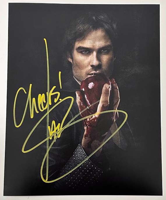 Ian Somerhalder aka Damon Salvatore original autograph on 8x10 Vampire ...