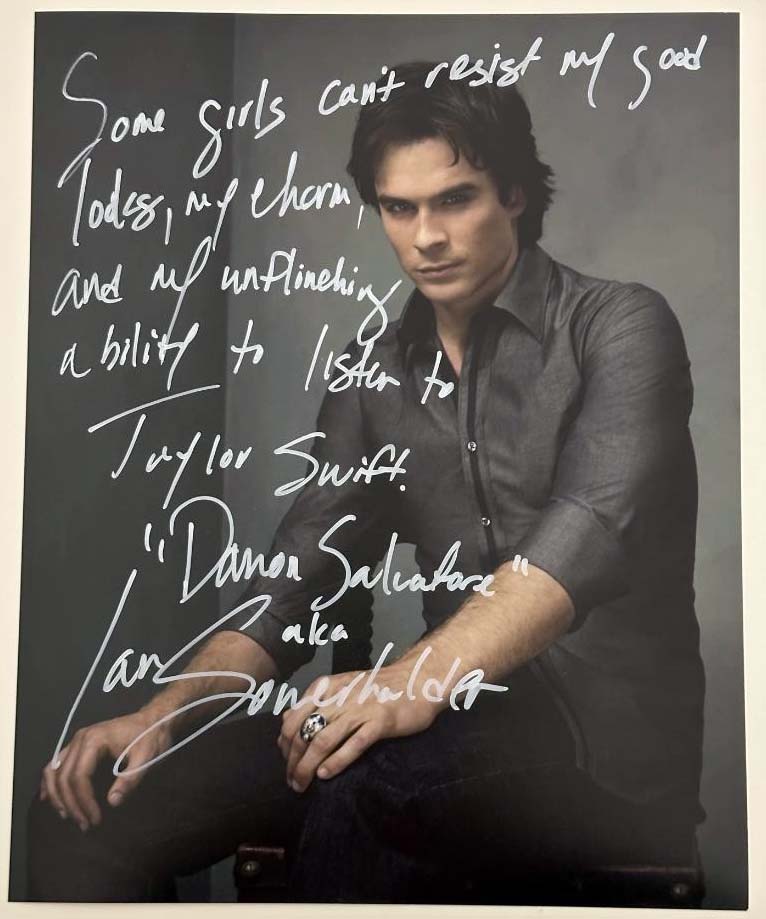 Ian Somerhalder aka Damon Salvatore original Autogramm auf 20x25 ...