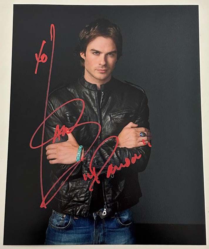 Ian Somerhalder aka Damon Salvatore original autograph on 8x10 Vampire ...