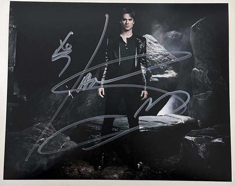 Ian Somerhalder aka Damon Salvatore original autograph on 8x10 Vampire ...