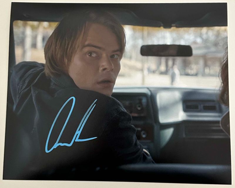 Charlie Heaton aka Jonathan Byers original autograph on 8x10 Stranger ...