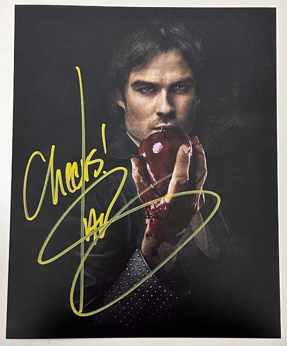 Ian Somerhalder aka Damon Salvatore original autograph on 8x10 Vampire ...
