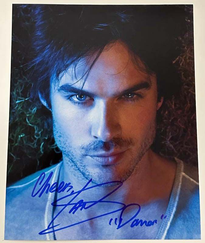 Ian Somerhalder aka Damon Salvatore original autograph on 8x10 Vampire ...