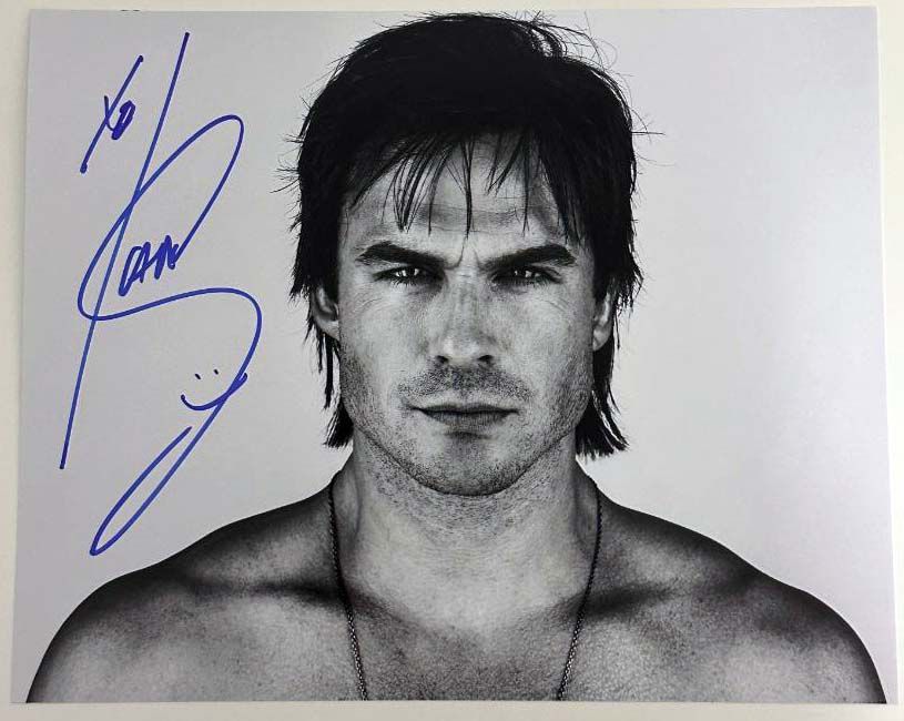 Ian Somerhalder aka Damon Salvatore original autograph on 8x10 Vampire ...