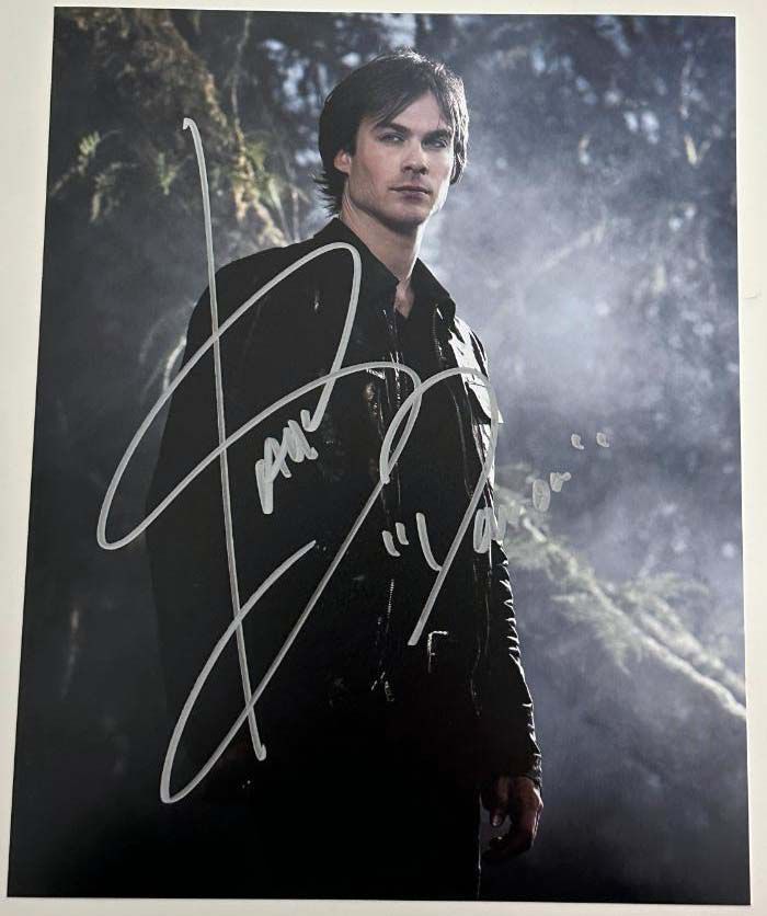 Ian Somerhalder aka Damon Salvatore original autograph on 8x10 Vampire ...